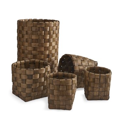 Chipwood Nesting Baskets, Set of Five | Grandin Road