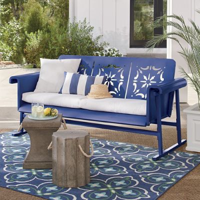 Retro Tile Glider Sofa | Grandin Road