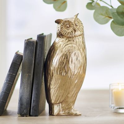 Gold Carved Owl | Grandin Road