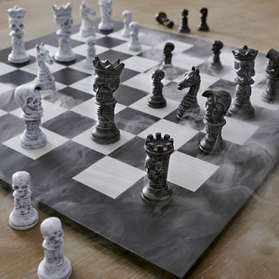 Skeleton Chess Set | Grandin Road