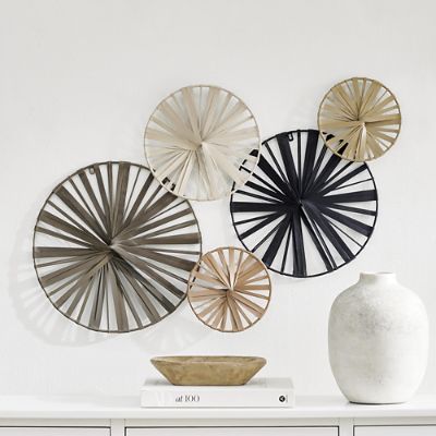 Woven Leather Wall Art | Grandin Road