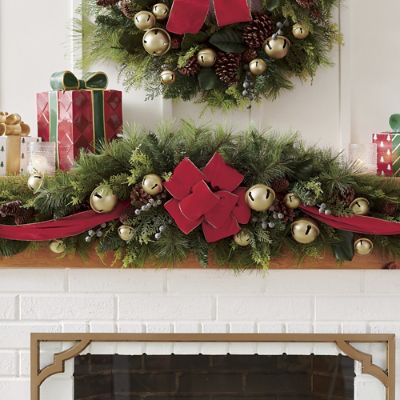 Jingle Bell Rock Mantel Swag | Grandin Road
