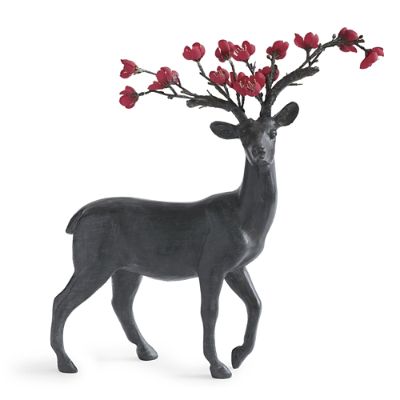 Deer With Flower Antlers | Grandin Road