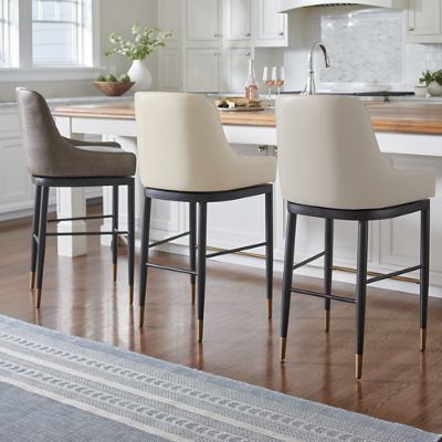 Lyndon Swivel Bar & Counter Stool | Grandin Road