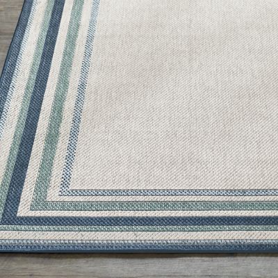 Bay Head Border Outdoor Rug | Grandin Road