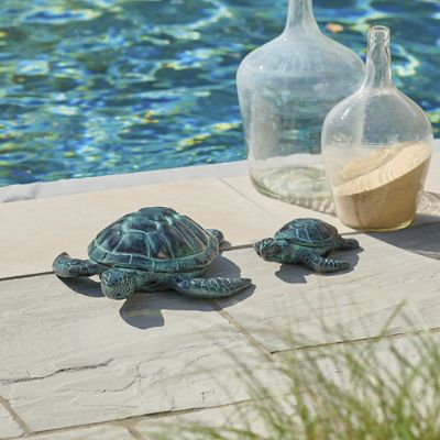 Sea Turtle Garden Statues, Set of 2 | Grandin Road