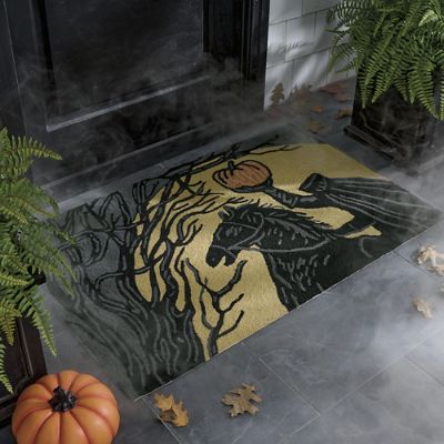 Headless Horseman Hooked Door Mat | Grandin Road
