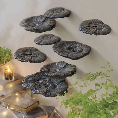 Mystical Mushroom Wall Decor, Set of Five | Grandin Road