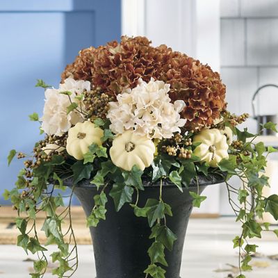 Hydrangea Pumpkin Urn Filler | Grandin Road