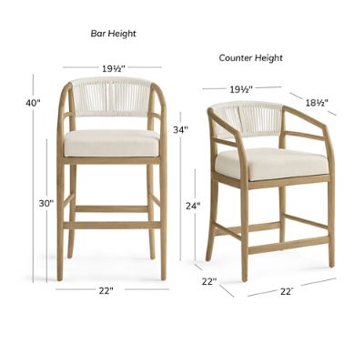 Hampton Bar & Counter Stool | Grandin Road