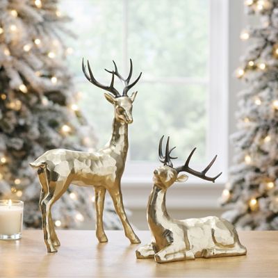 Hammered Gold Deer | Grandin Road