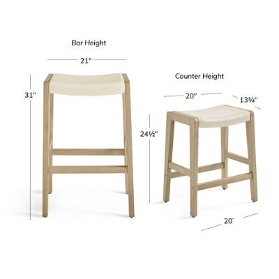 Milo Backless Bar & Counter Stool | Grandin Road