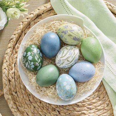 Mini Decor Eggs, Set of Eight | Grandin Road
