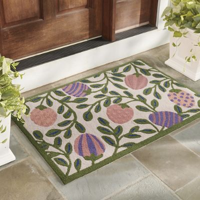 Egg Vine Hooked Door Mat | Grandin Road