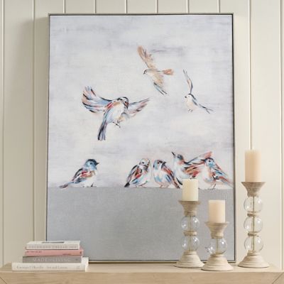 Bevy of Birds Framed Canvas Wall Art | Grandin Road