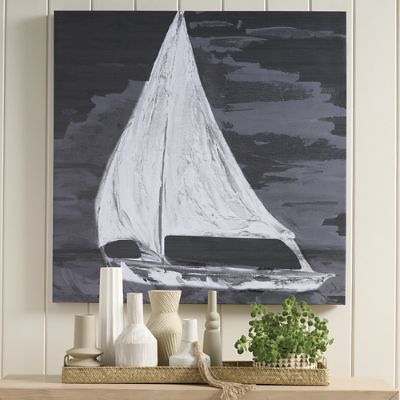 Midnight Sail Canvas Wall Art | Grandin Road