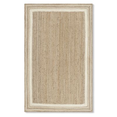 Striped Border Jute Rug | Grandin Road