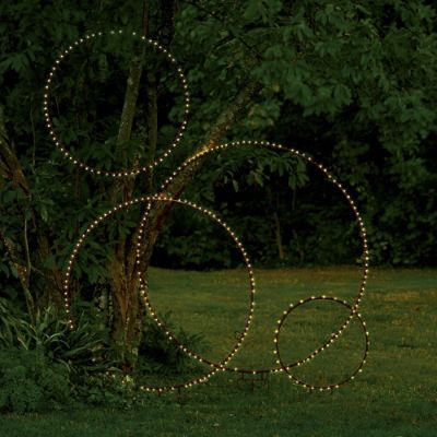 Pre-lit Garden Rings | Grandin Road
