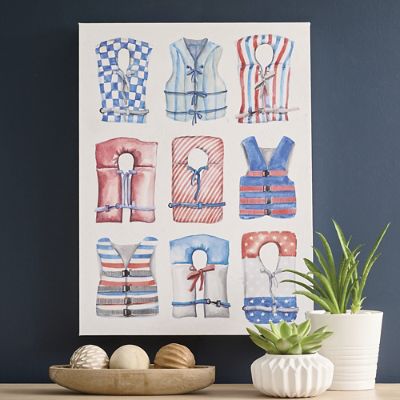Vintage Life Jacket Canvas | Grandin Road