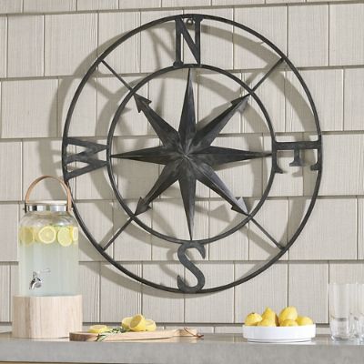 Whitmore Compass Outdoor Wall Decor Grandin Road