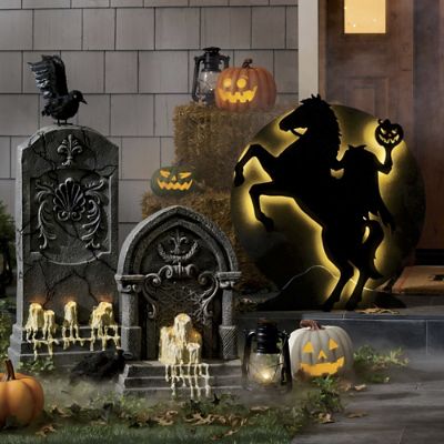 Headless Horseman Backlit Sign | Grandin Road