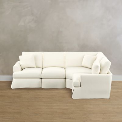 Ava Slipcovered Sectional Collection | Grandin Road