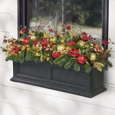 Happy Holidays Window Box Filler | Grandin Road