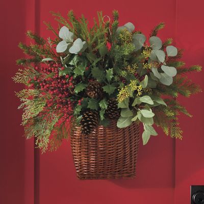 Christmas Basket Door Hanger | Grandin Road