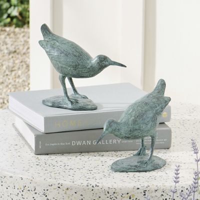 Outdoor Tabletop Birds, Set of Two | Grandin Road