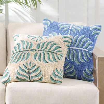 Palma Hand Hooked Outdoor Pillow | Grandin Road
