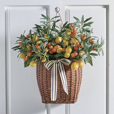 Fresh Fruity Basket Door Hanger | Grandin Road