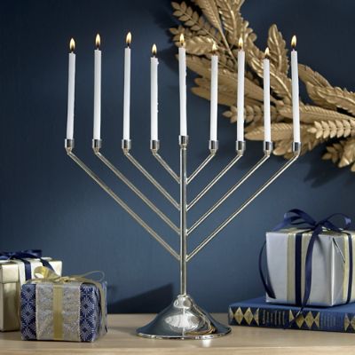 Stainless Steel Menorah | Grandin Road