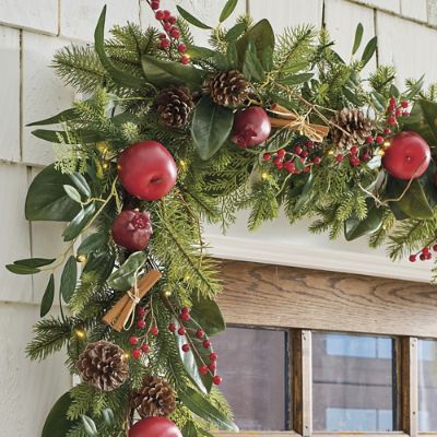 Cinnamon Spice Cordless Garland | Grandin Road