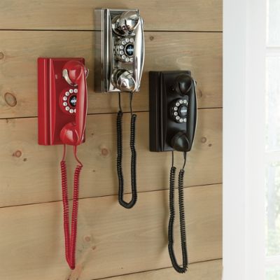 Retro Rotary Wall Phone | Grandin Road