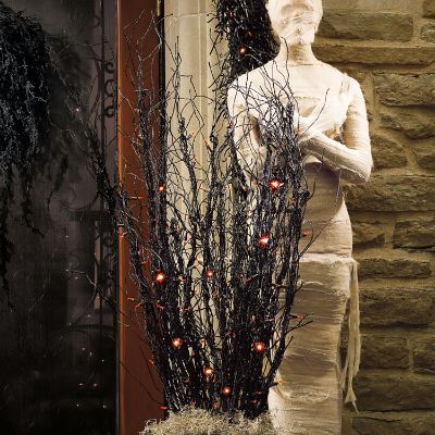 Set of Two 5' Pre-lit Halloween Spooky Twigs | Grandin Road