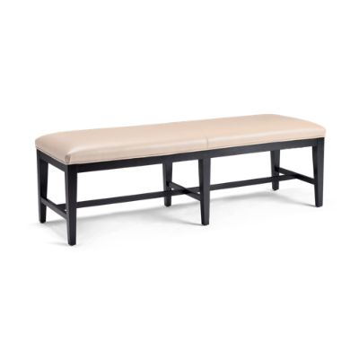 Renee Textured Leather Bench | Grandin Road