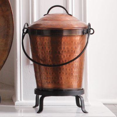 Copper Ash Bucket | Grandin Road