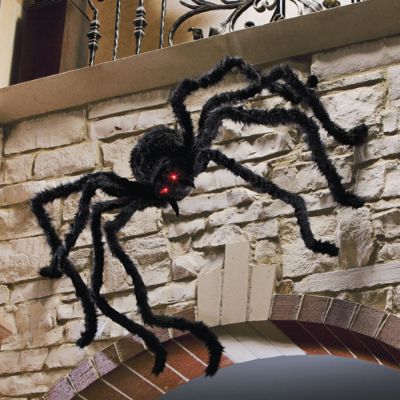Set of Two Flashing Eye Halloween Spiders | Grandin Road