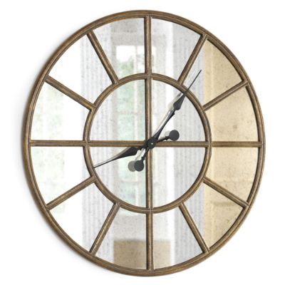 Oversized Antique Mirror Clock | Grandin Road