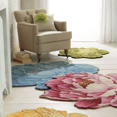 Cabbage Rose Indoor Rug | Grandin Road