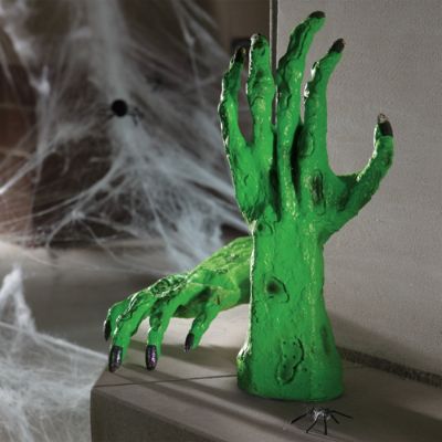 Animated Halloween Talking Witch Hand | Grandin Road