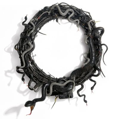 Martha Stewart Animated Snake Wreath | Grandin Road