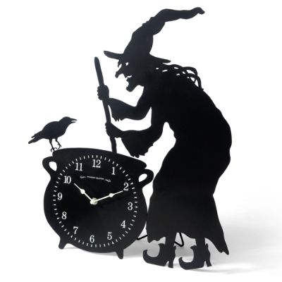 Martha Stewart Glow in the Dark Witch Clock | Grandin Road