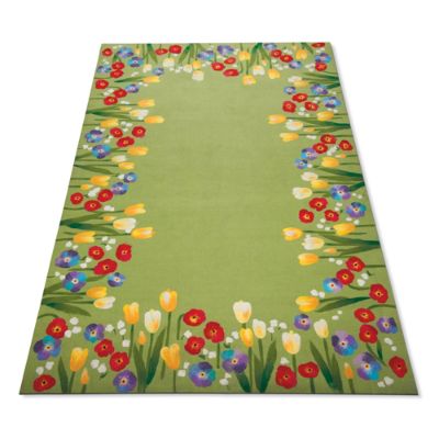 Tulip Border Outdoor Area Rug | Grandin Road