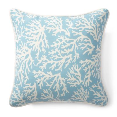 Blue Coral Outdoor Pillows | Grandin Road