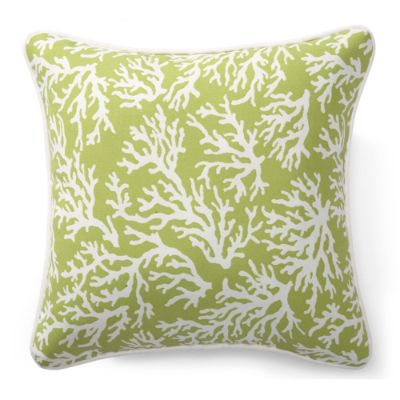 Green Coral Outdoor Pillows | Grandin Road