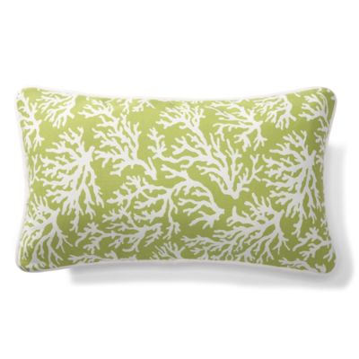 Green Coral Outdoor Pillows | Grandin Road