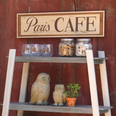 Paris Cafe Plaque | Grandin Road