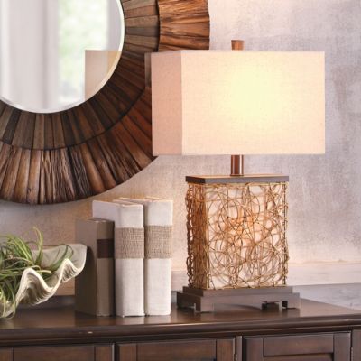 Rattan Table Lamp | Grandin Road