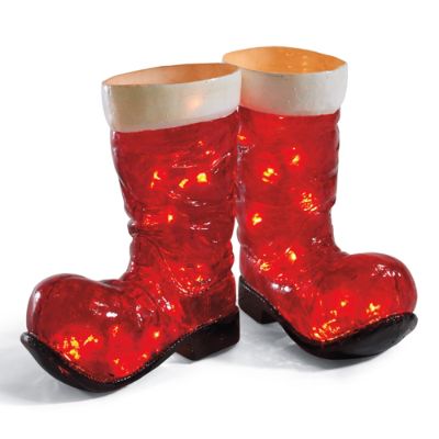 Illuminated Santa Boots | Grandin Road